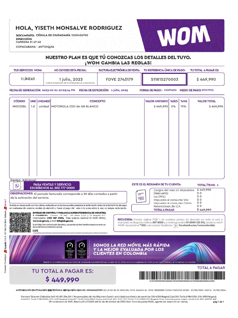 WOM Comprimido | PDF