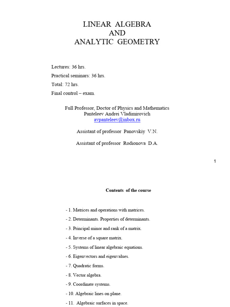 Lecture 2 | PDF | Matrix (Mathematics) | Algebra Lecture 2 | PDF | Matrix (Mathematics) | Algebra