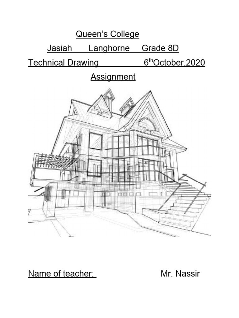 Technica Drawing Assignment | PDF | Technical Drawing