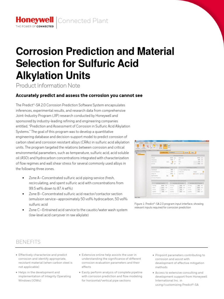 Corrosion Prediction and Material Selection For Sulfuric Acid ...