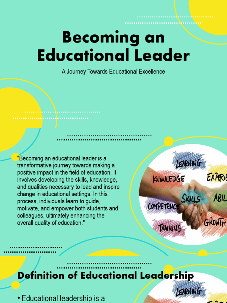 Becoming An Educational Leader | PDF | Leadership | Mentorship