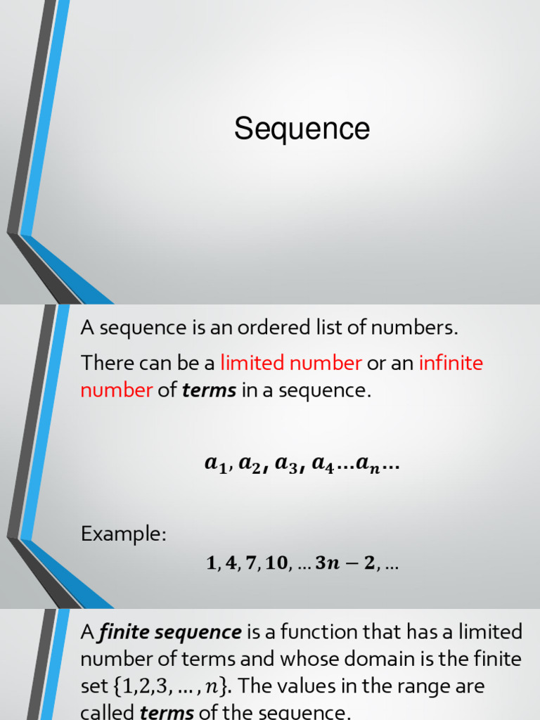 Arithmetic Sequence And Series Pdf Sequence Function Mathematics
