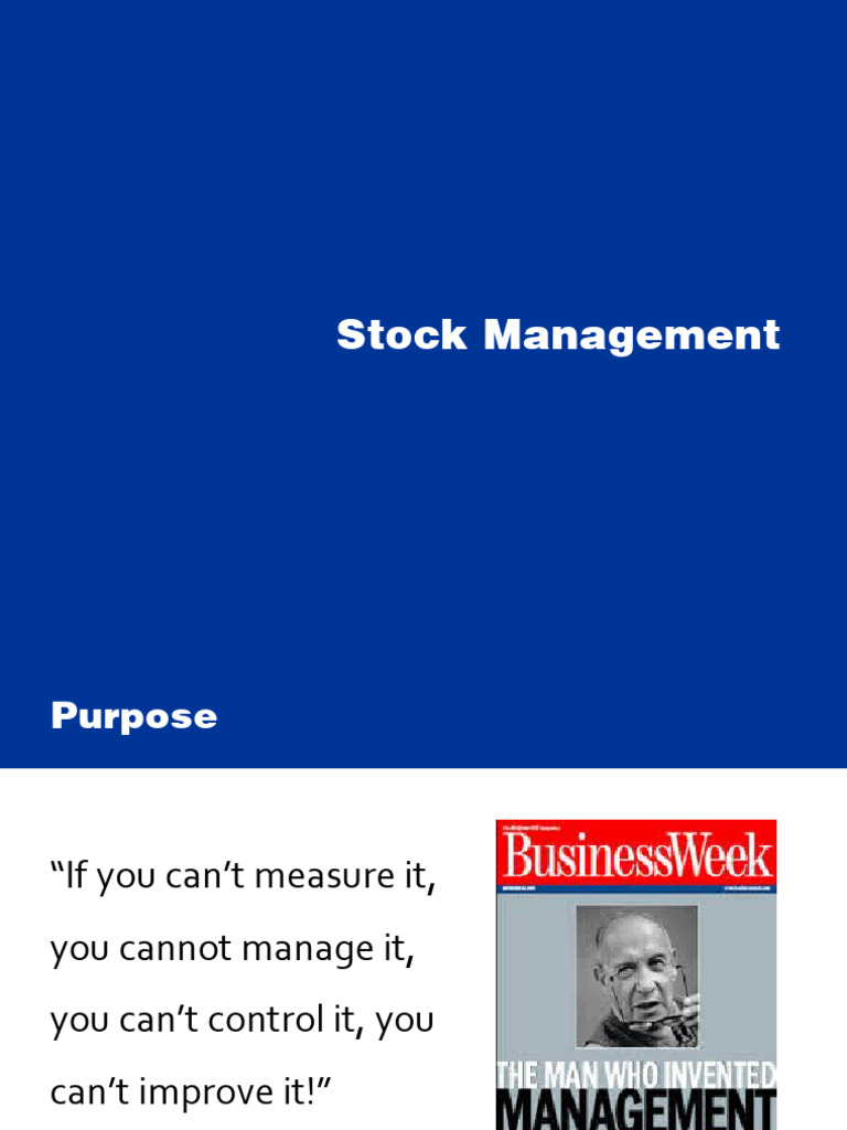 Stock Management Training - Upd | PDF | Cargo | Service Industries