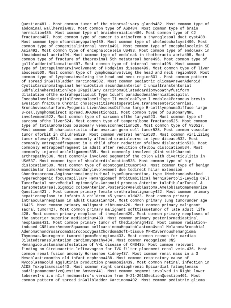 Most Common | PDF