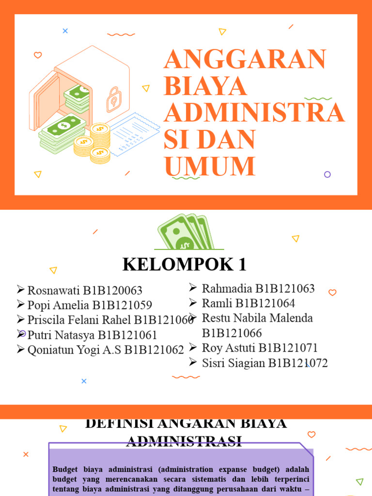 Anggaran Biaya Administrasi 2023 | PDF