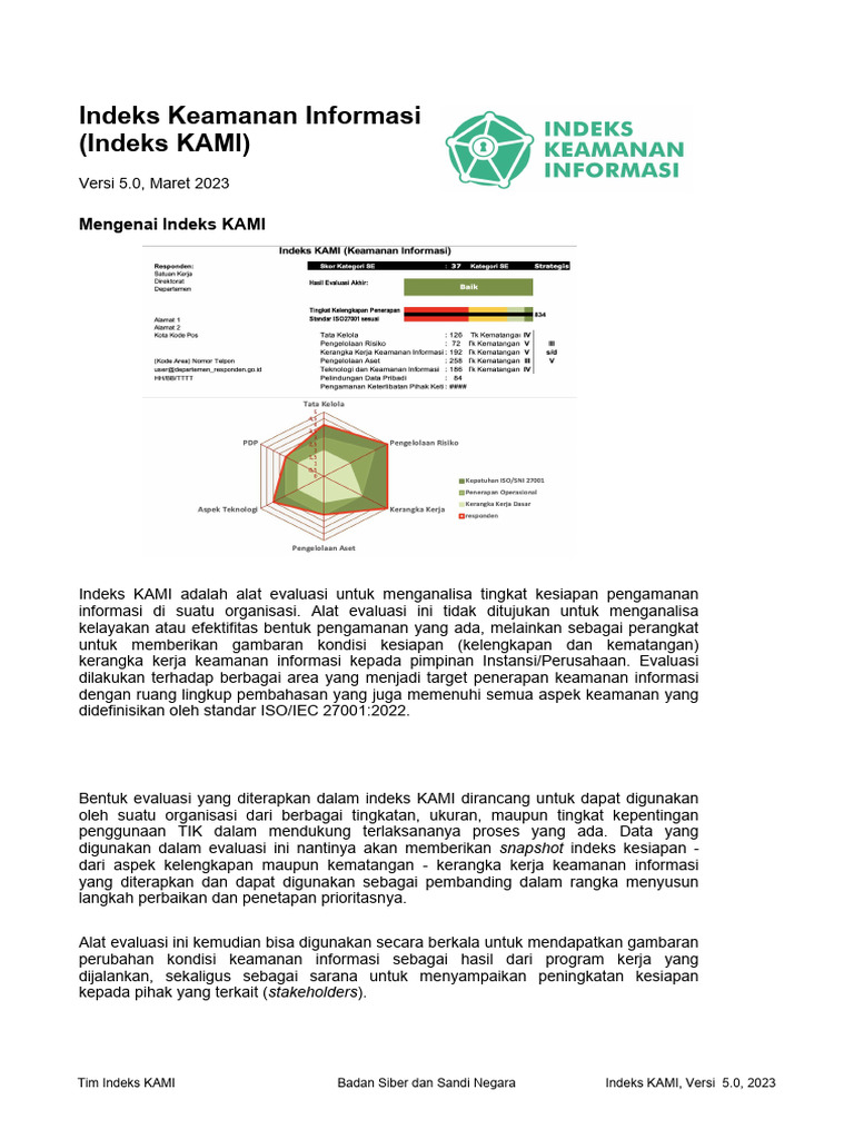 Indeks KAMI Versi 5.0.-16 Agustus 2023 - Protected | PDF