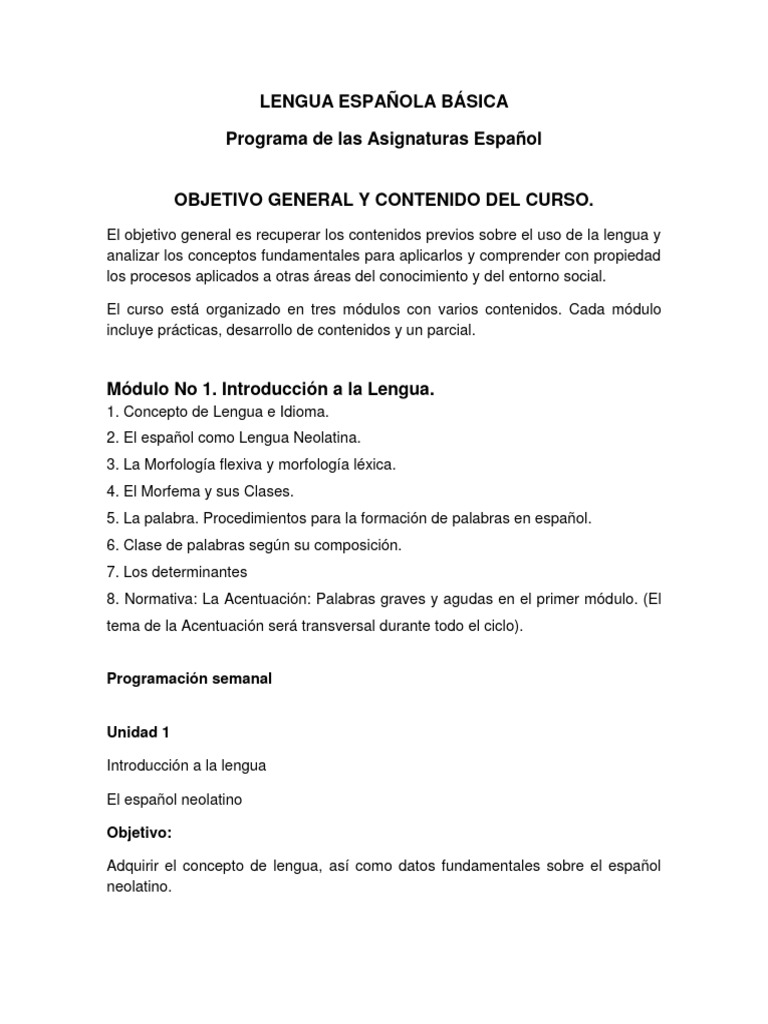 Informaciones Generales, Programación y Asignación - 1era Asignacion ...