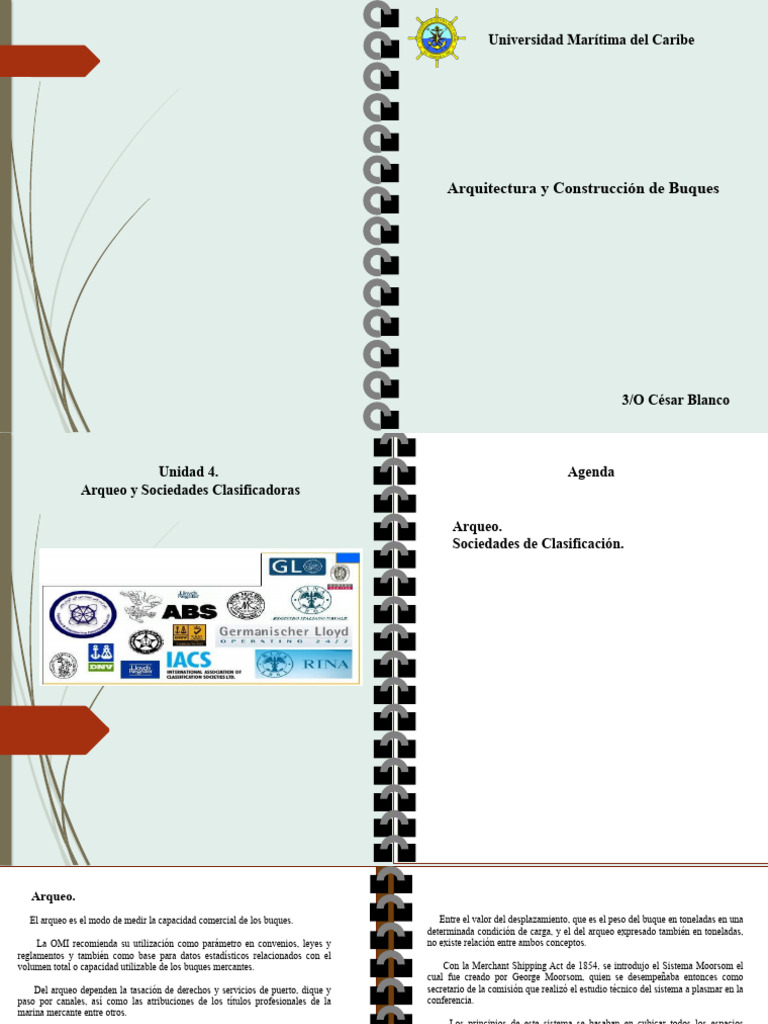 Arqueo y Sociedades Clasificadoras de Buques | PDF | Transporte de ...