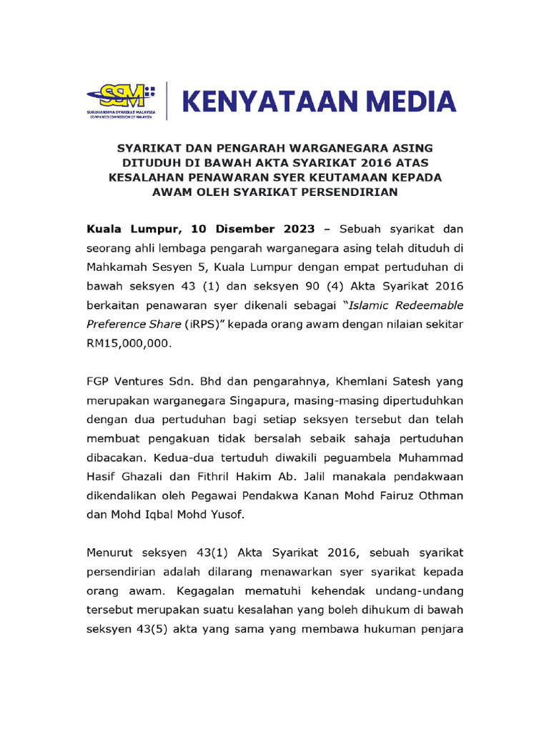 SSM Media 10122023 | PDF