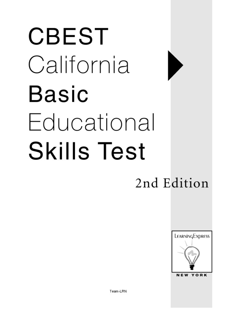 ENG CBEST California Basic Educational Skills Test, 2nd LearningExpress ...