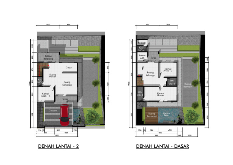 DIMENSI DENAH WARNA - Ok | PDF