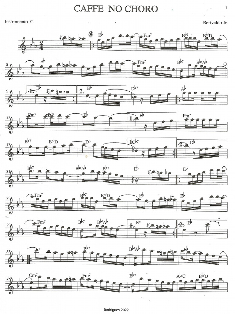 001-Caffe No Choro by Berivaldo JR-C | PDF