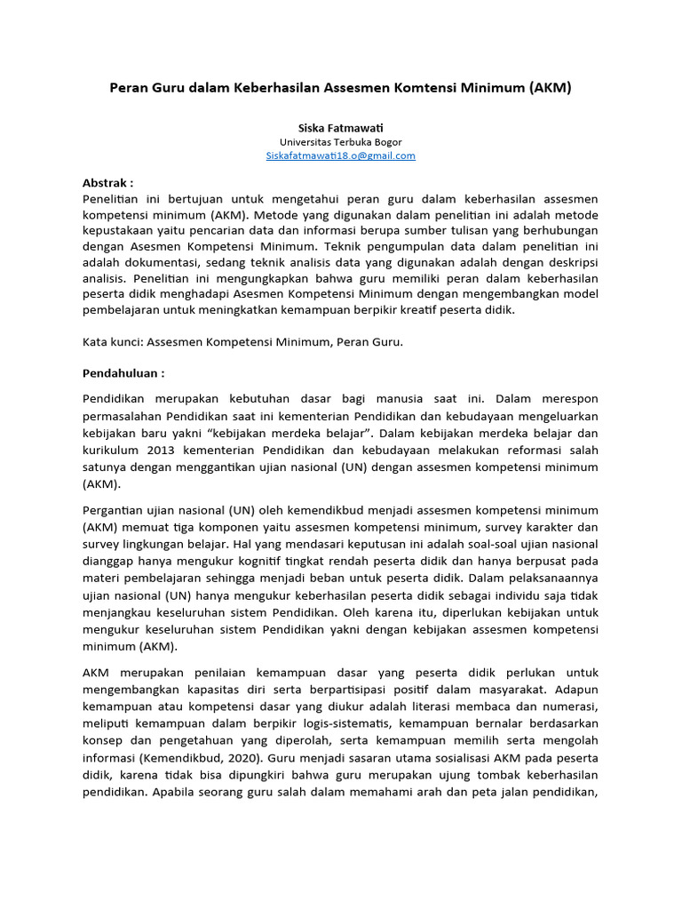 Jurnal Pendidikan | PDF | Karier & Perkembangan