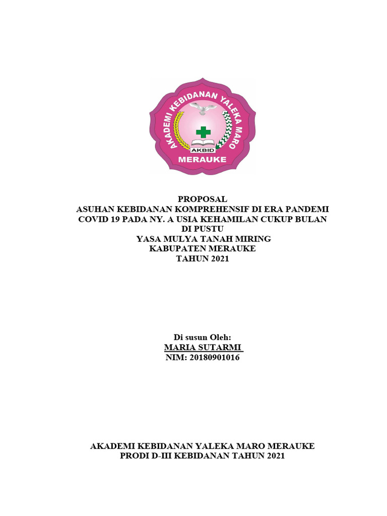 Proposal Maria Sutarmi | PDF