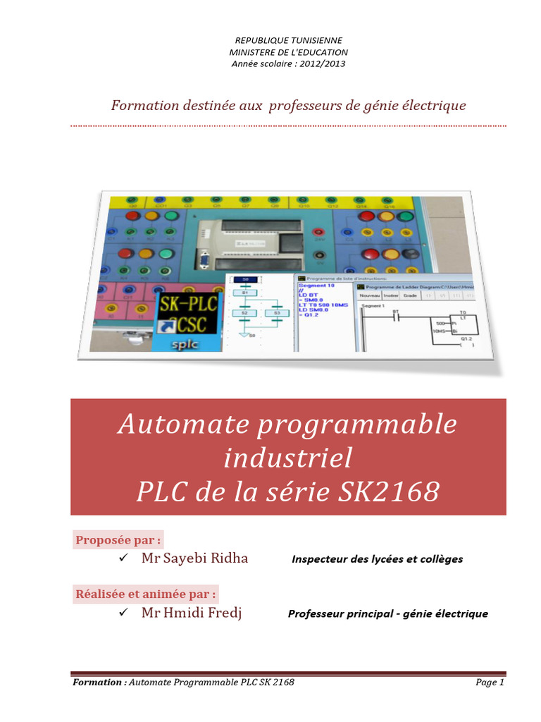 Formation Automate Programmable SK 2168 | PDF | Programmation ...