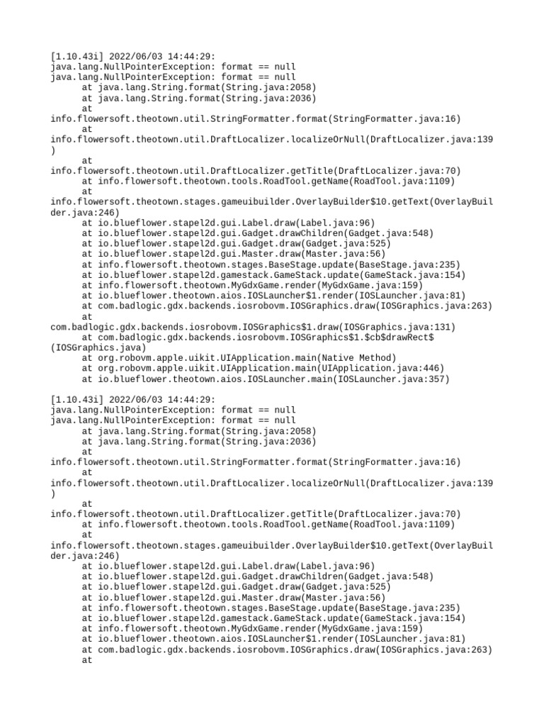 Log | PDF | Java (Programming Language) | Computer Hardware
