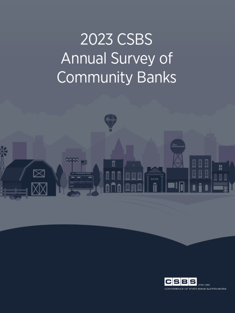 CSBS 2023 Community Bank Survey 10.04.2023 | PDF | Banks | Inflation