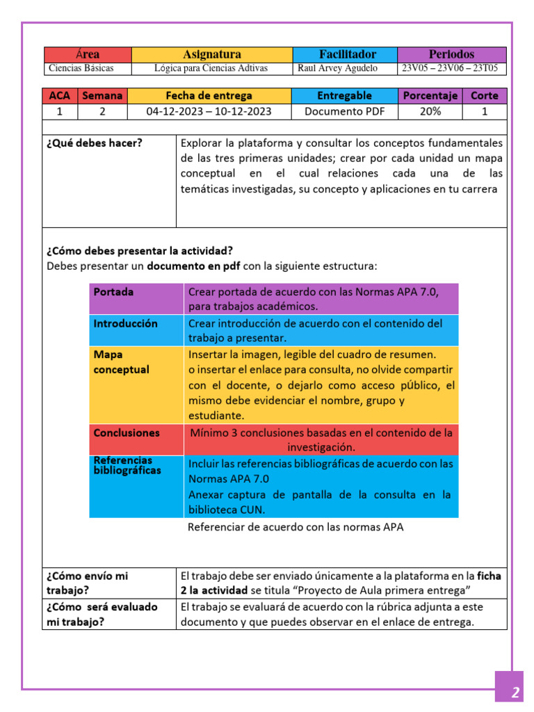 Guia ACA I Lógica 55504 | PDF