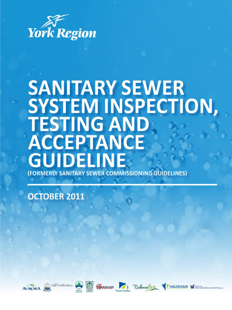 Sanitary Sewer Inspection Testing and Acceptance Guideline | PDF ...