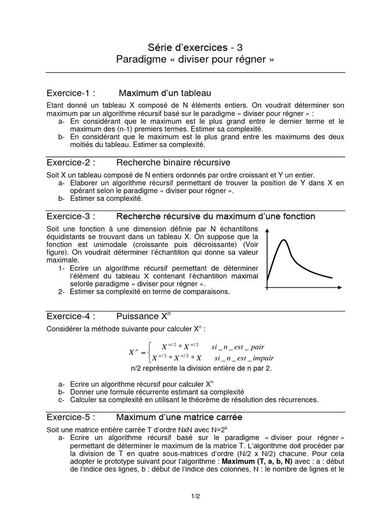 TD3. Diviser Pour Règner | PDF