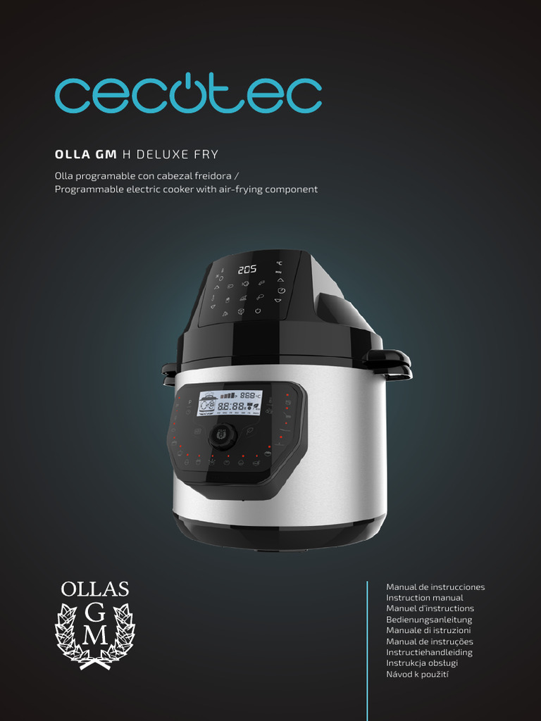 Pack Olla GM H Deluxe Fry Cubeta Excelsior Cubeta Excelsior User Manual Es | Descargar gratis ...