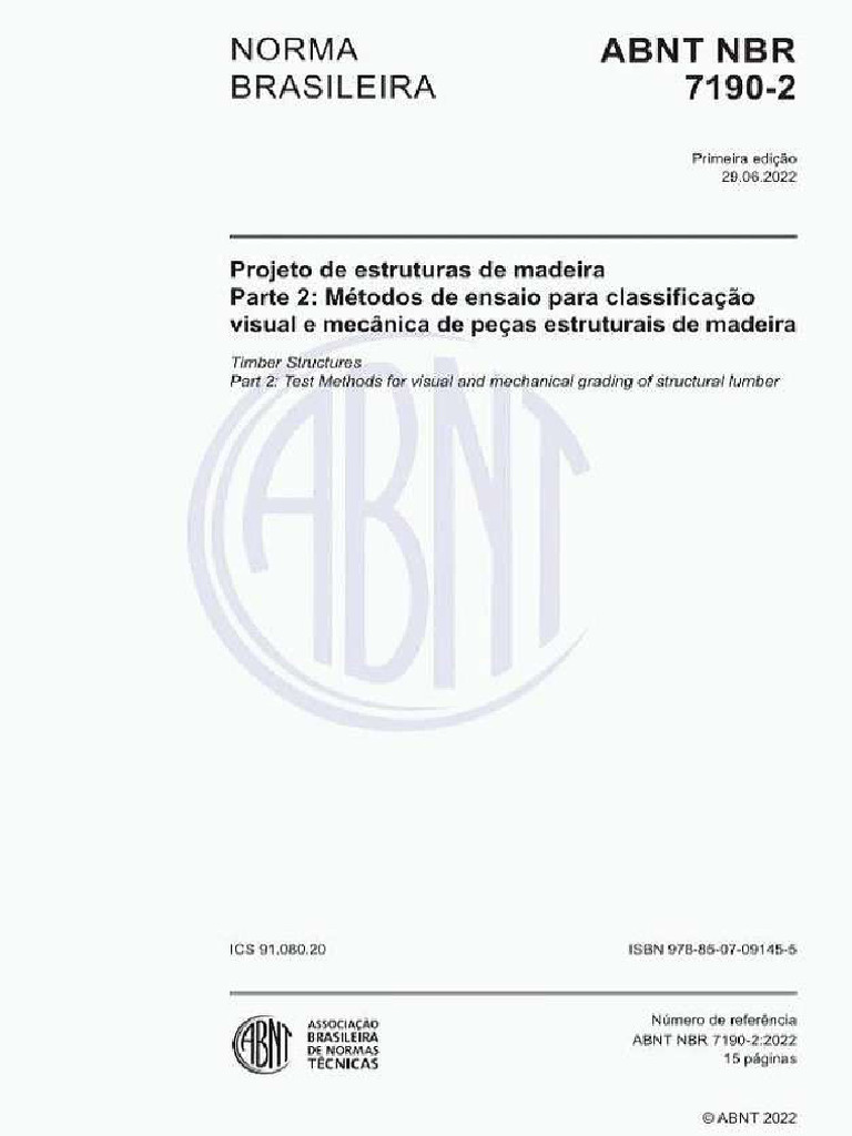 NBR 7190 2 Compressed | PDF