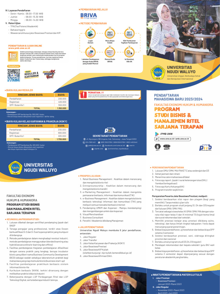 Brosur Bisnis Manajemen Retail 2023 | PDF