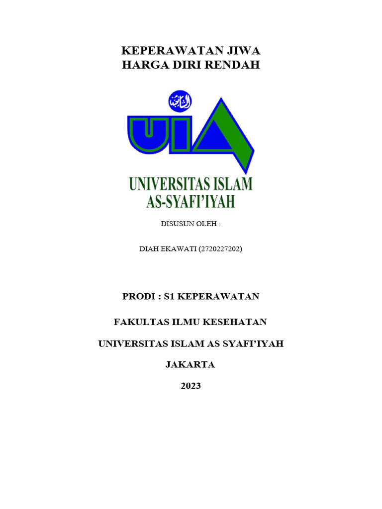 KEPERAWATAN JIWA SP 1 DIAH EKAWATI HDR | PDF