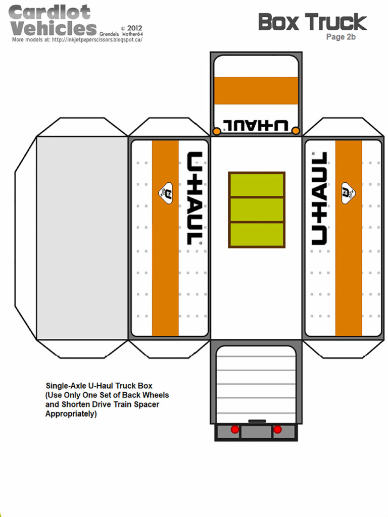 U Haul Single Axle | PDF