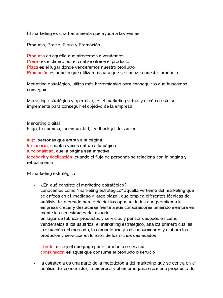 Teoria marketing unidad 01 | PDF | Marketing | Producto (Negocio)