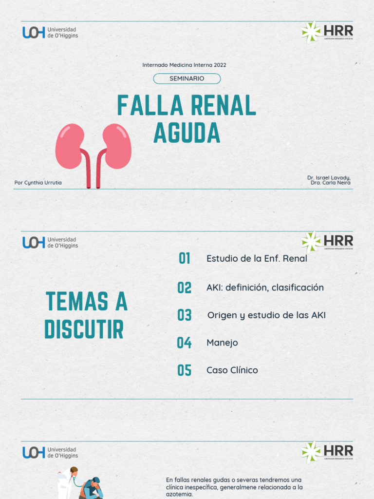 Falla Renal Aguda: Seminario | PDF