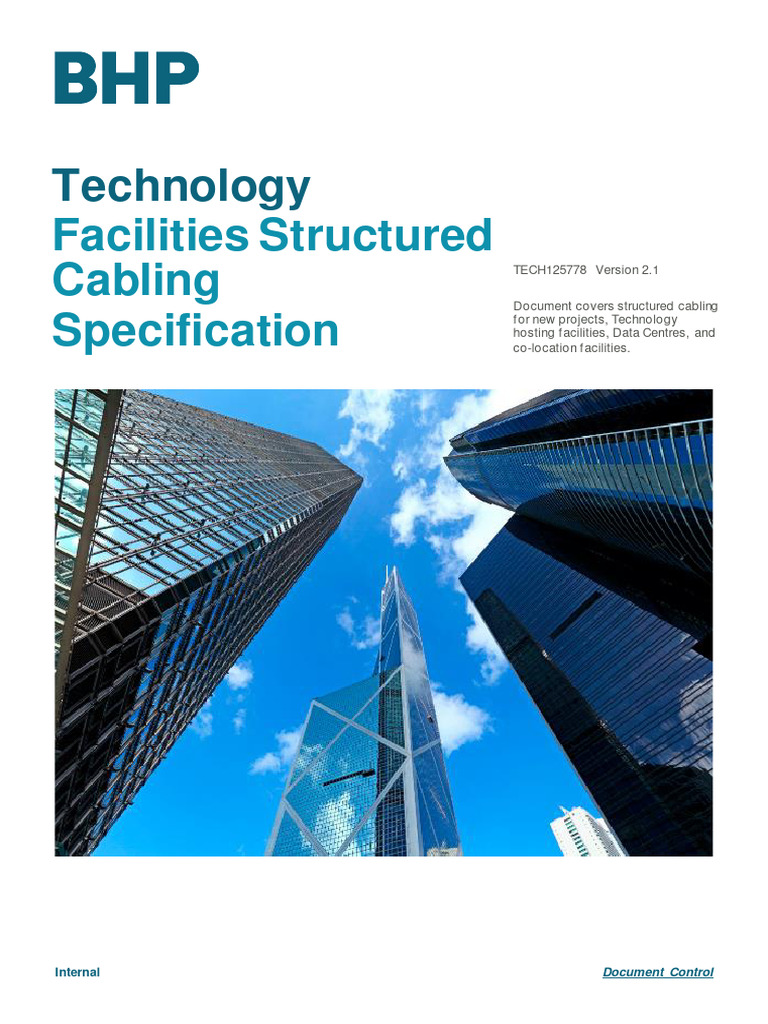Technology Facilities Structured Cabling Specification TECH125778 (v2.1 ...