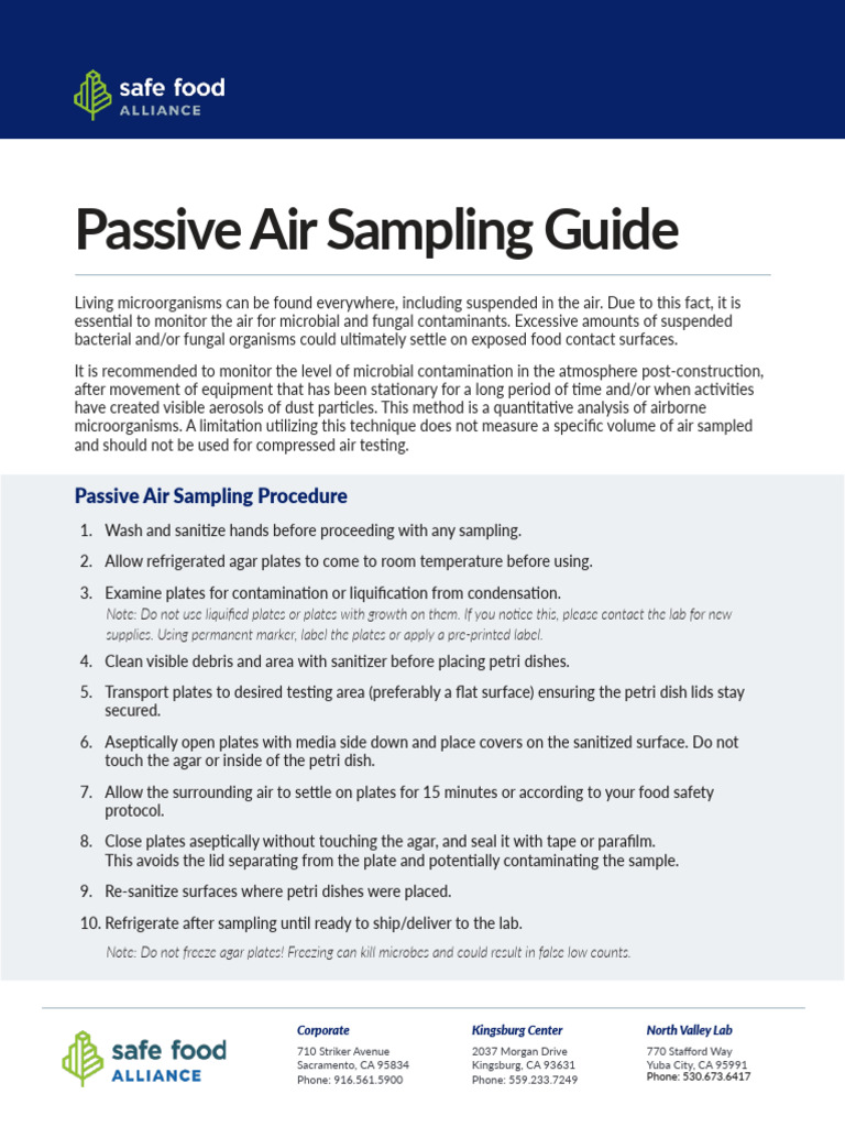 Air Sampling | PDF | Colony Forming Unit | Microbiology