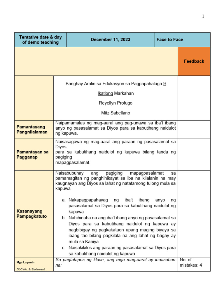 Task-6 - 1st-Revised-Lesson-Plan | PDF