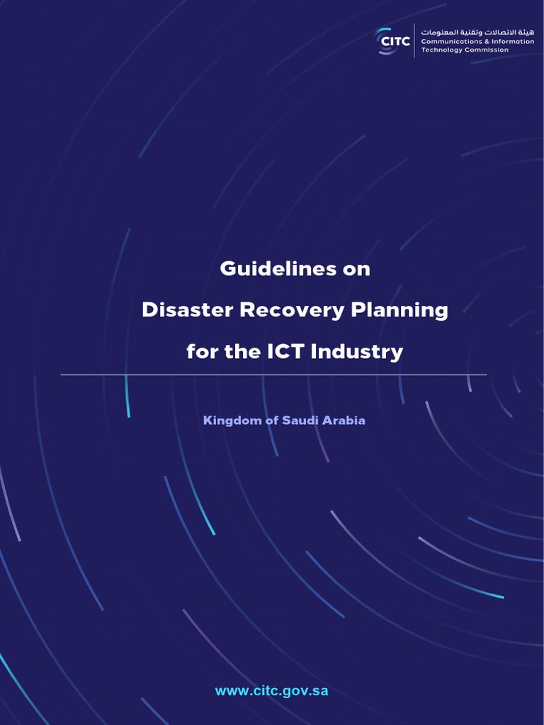 E-Guidelines On Disaster Recovery Planning For The ICT Industry ...