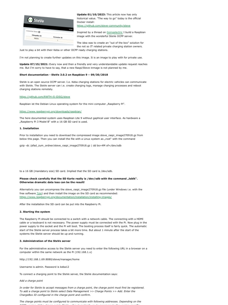 SteVe OCPP Server on Raspberry Pi Guide | PDF | Superuser | Software
