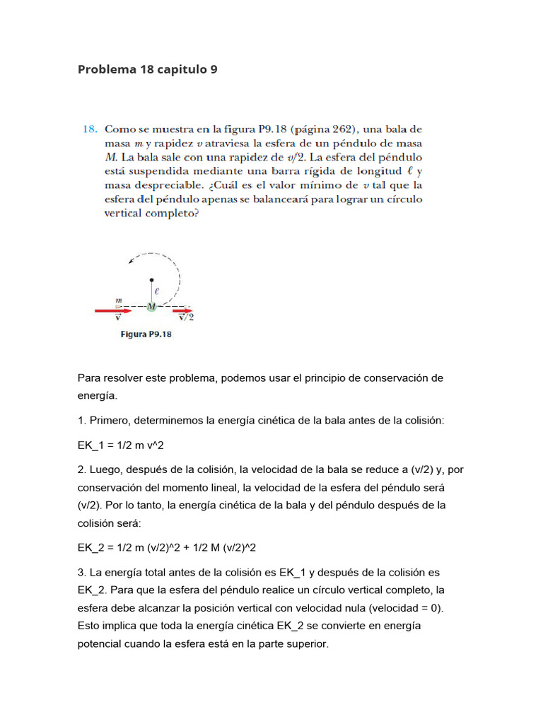 Problema 18 Capitulo 9 | PDF