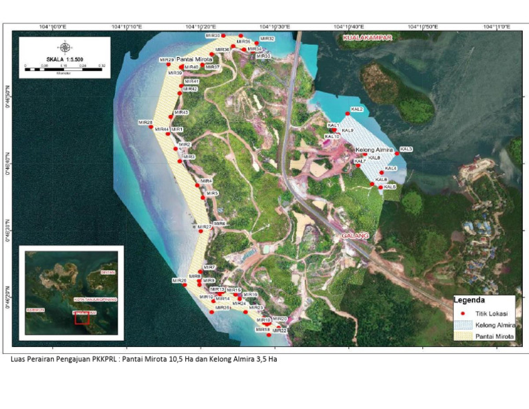 Peta PKKPRL Pantai Mirota Dan Kelong Almira | PDF