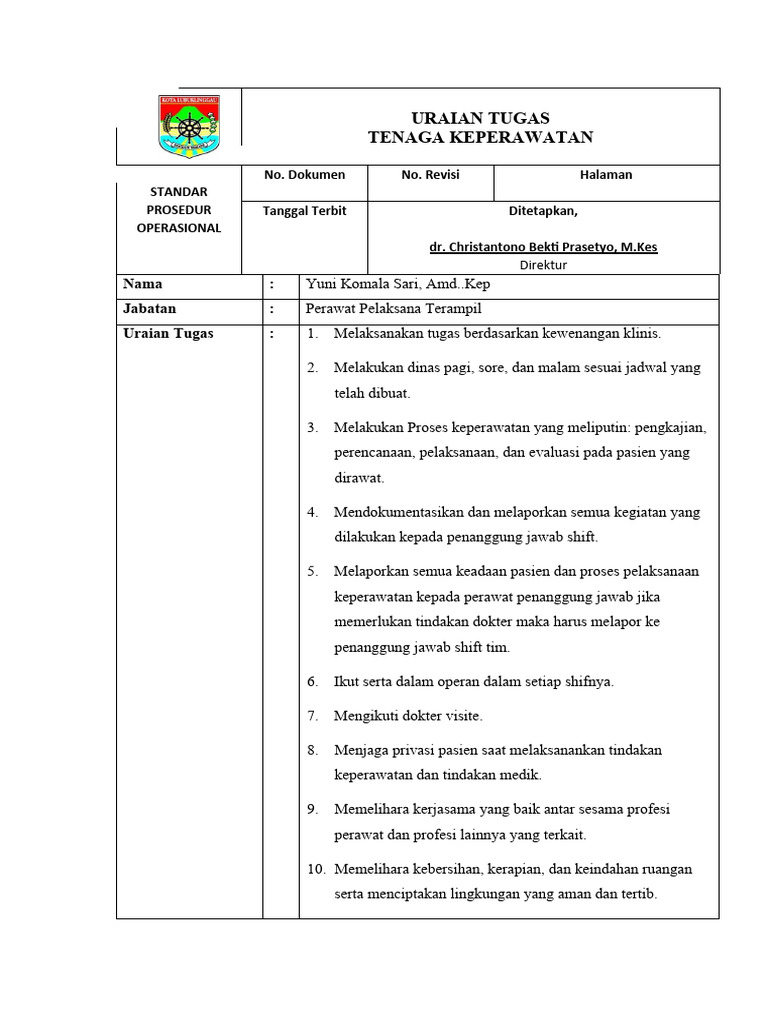 Uraian Tugas Yuni Komala | PDF
