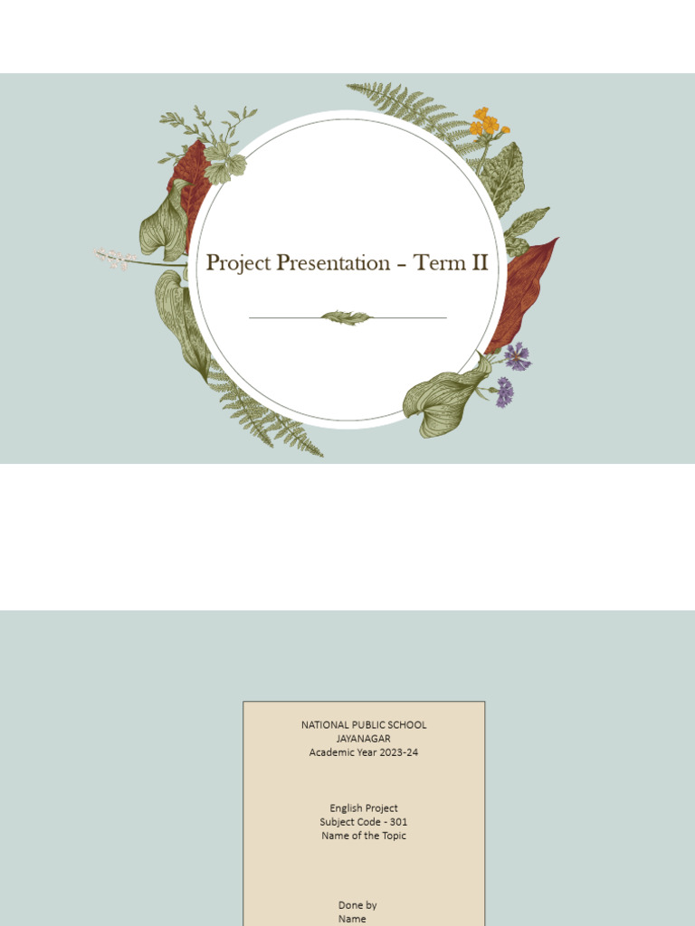 Project Presentation - Term II-class 11 | PDF | Human Communication