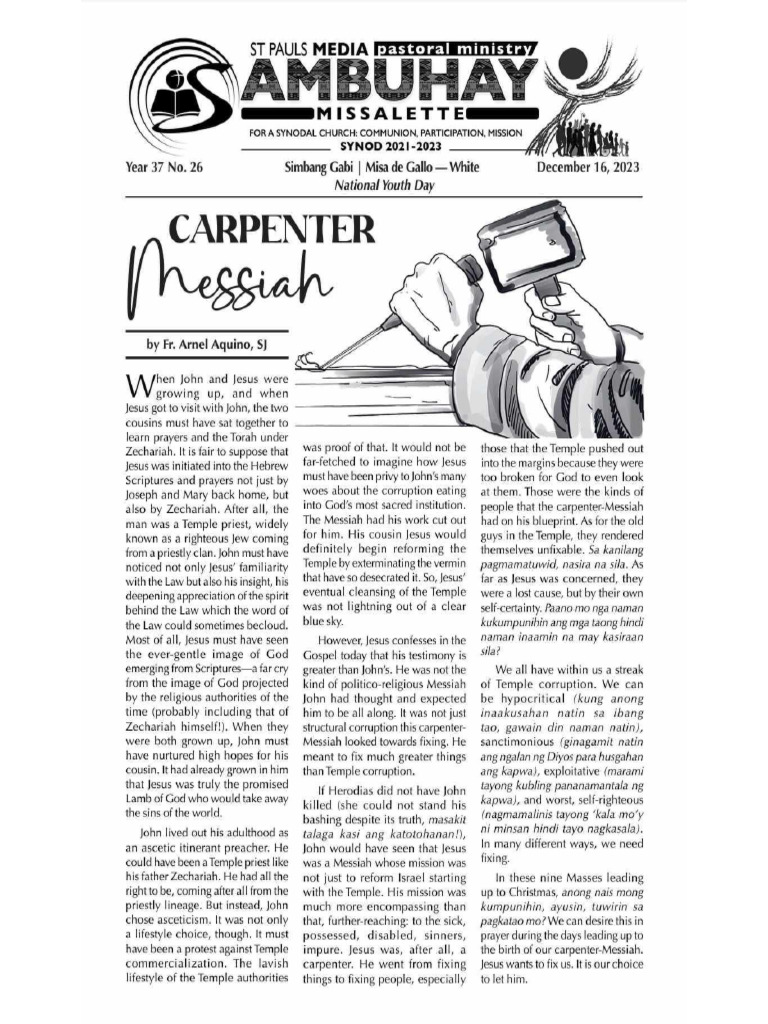 SAMBUHAY 16 December 2023 Misa de Gallo ENGLISH | PDF