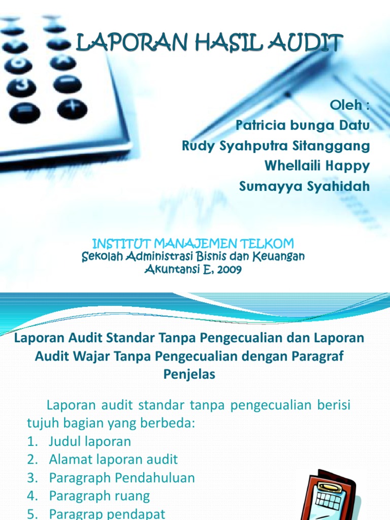 Laporan Hasil Audit | PDF | Teknologi & Rekayasa