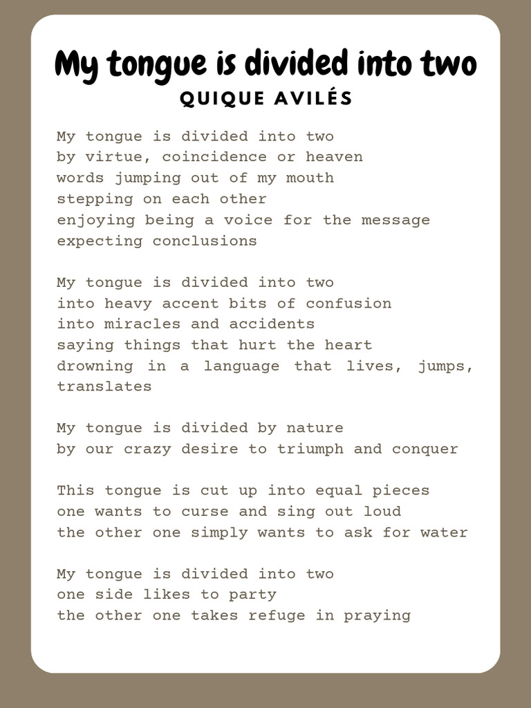 Poem 2 | PDF | Language Arts & Discipline | Foreign Language Studies