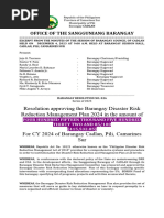 Sample BDRRMC Resoultion For The Adoptation of The BDRRM Plan | PDF ...