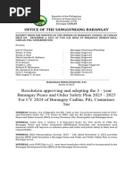 BARANGAY RESOLUTION Badac | PDF