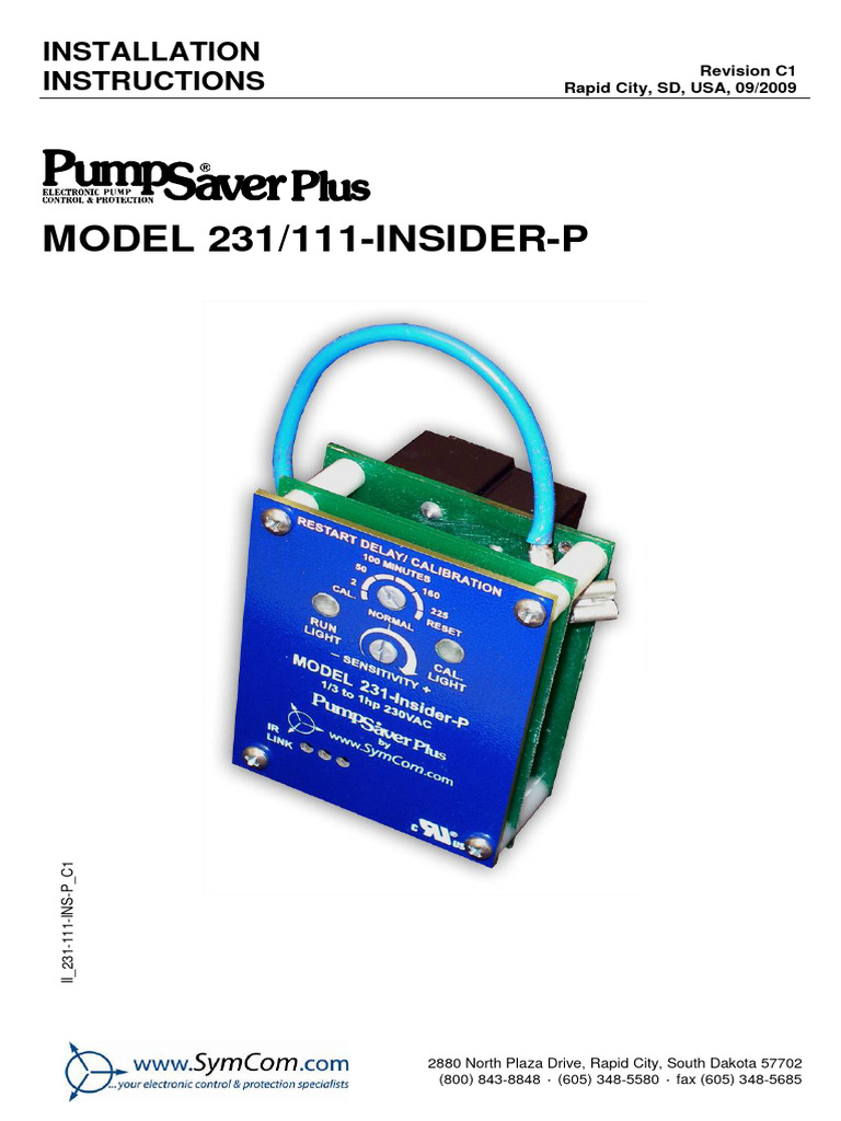 MODEL 231/111-INSIDER-P: Installation Instructions | PDF | Power Supply ...