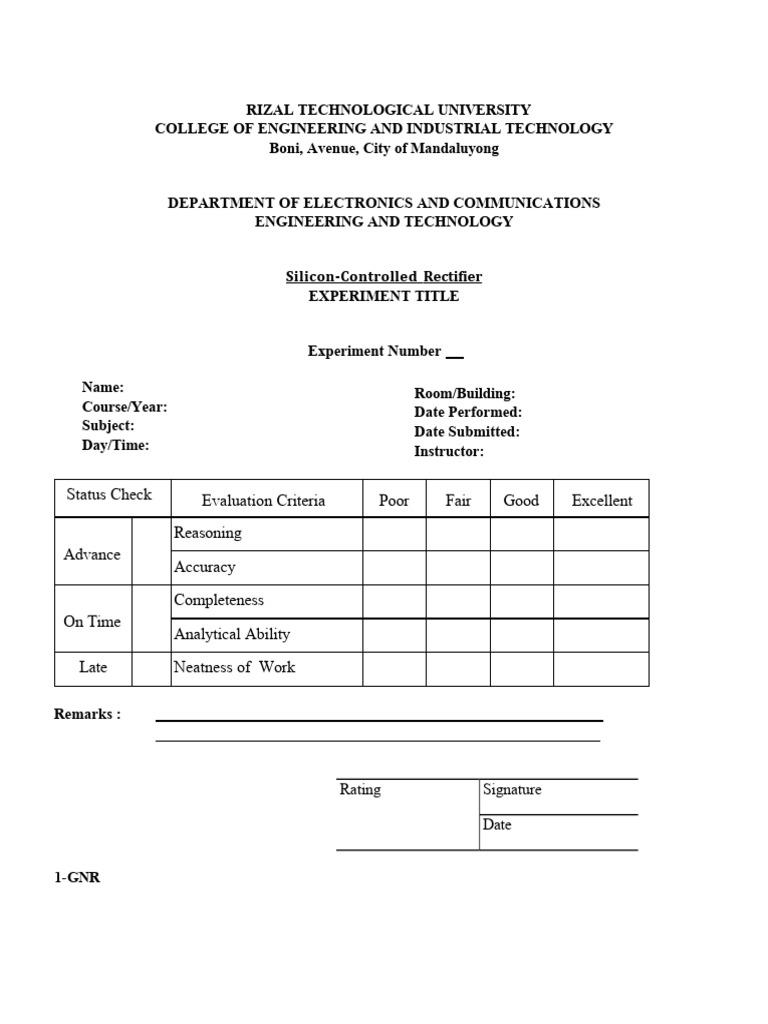 Silicon Controlled-Rectifier | PDF | Electronics | Components