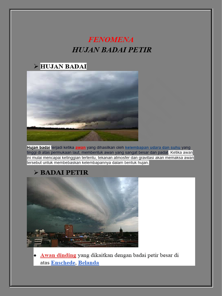 Fenomena Hujan Badai Petir dan Energi | PDF | Ilmu Sosial | Sains ...