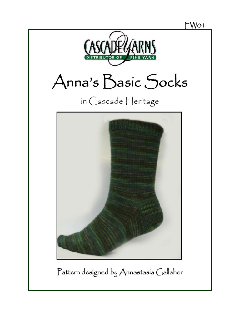 Beginner's Sock Knitting Guide | PDF | Knitting | Knitting Needle