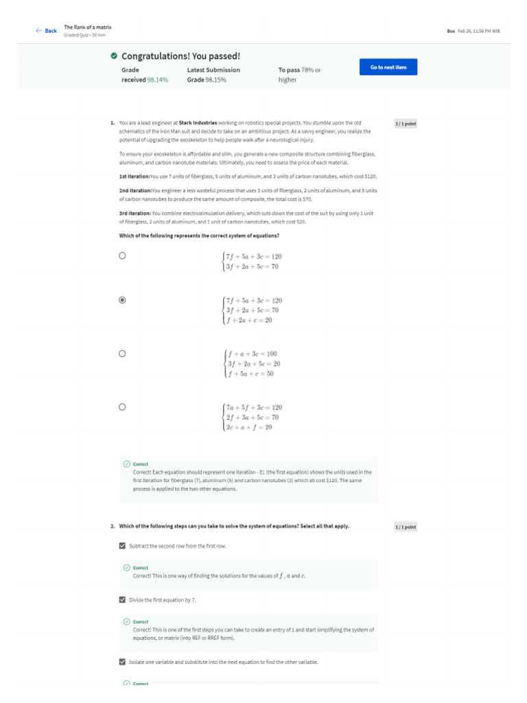 Screencapture Coursera Org Learn Machine Learning Linear Algebra Exam